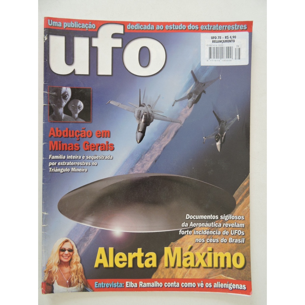 Revista UFO #78 Elba Ramalho Vê os Alienígenas | Shopee Brasil