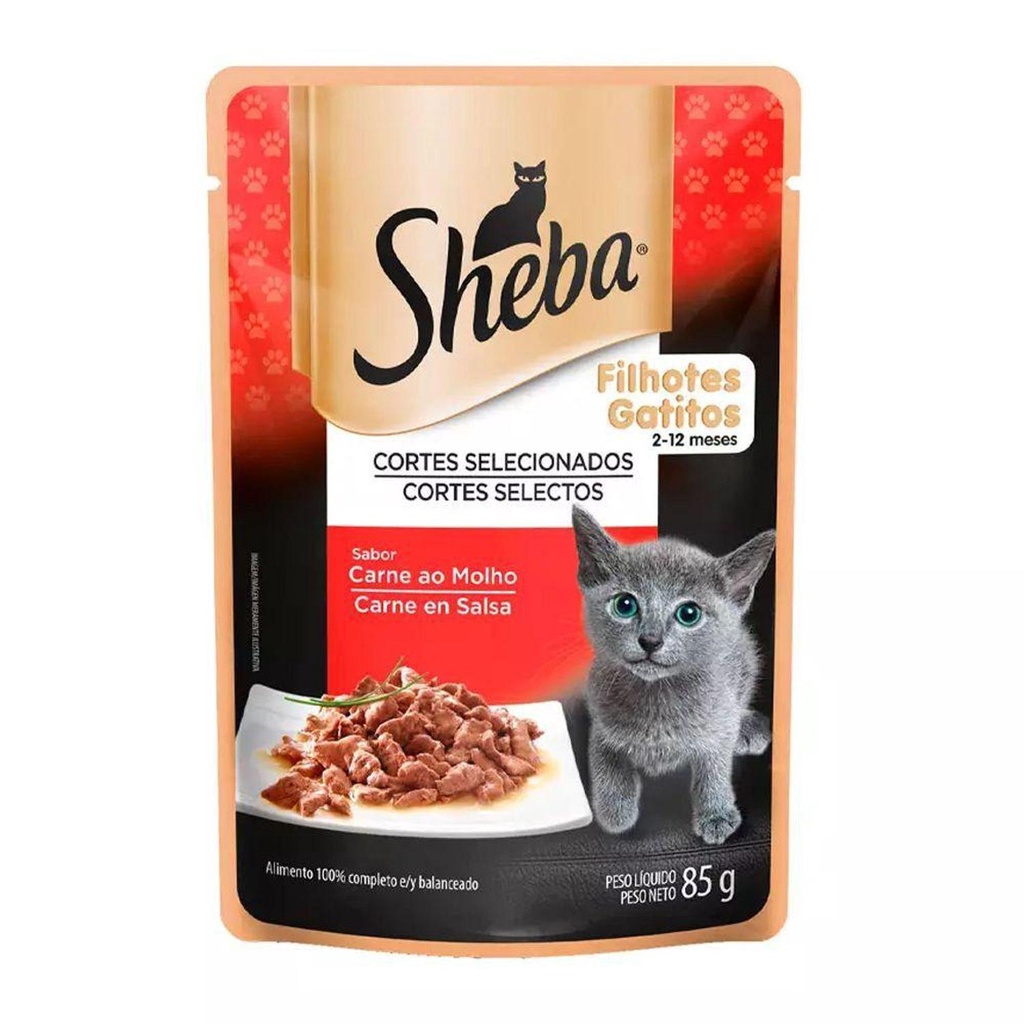 Sache Sheba Filhote Carne 85G | Shopee Brasil