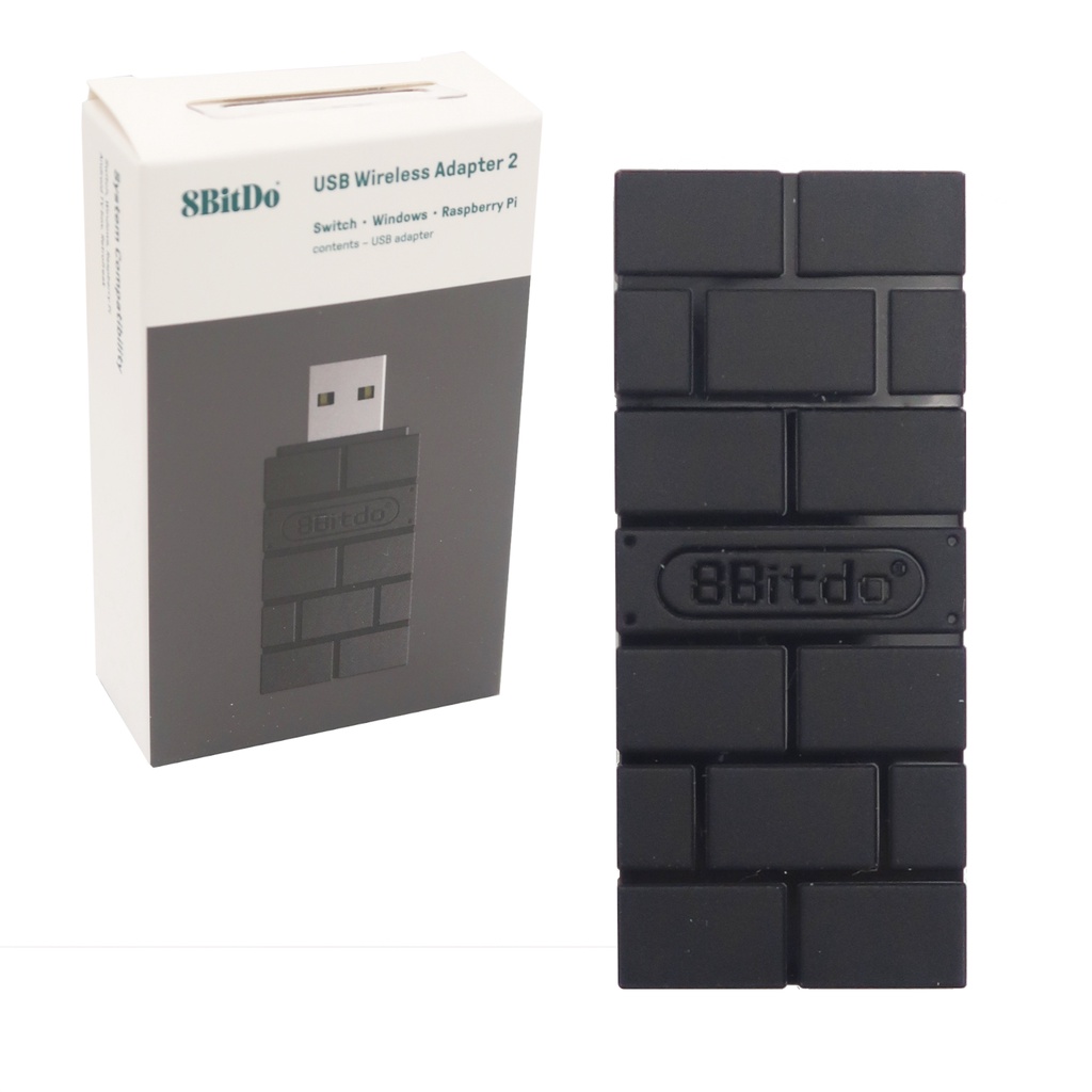 Adaptador sem fio USB 8Bitdo 2 para Nintendo Switch/Windows PC/macOS ...