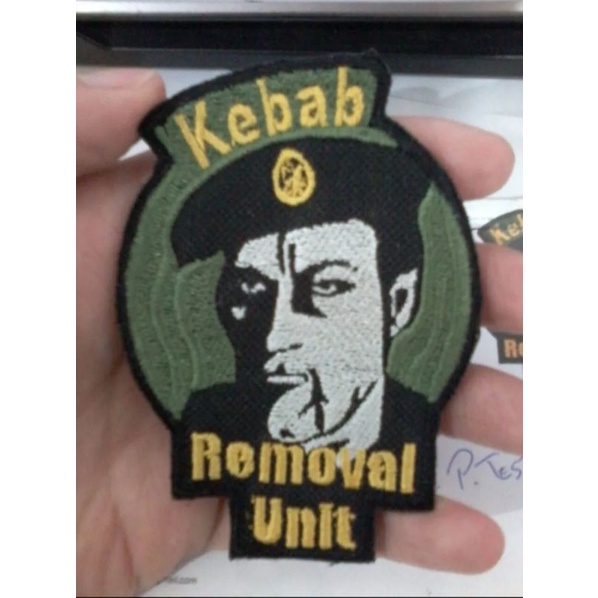 Patch Bordado Kebab Removal Unit | Shopee Brasil
