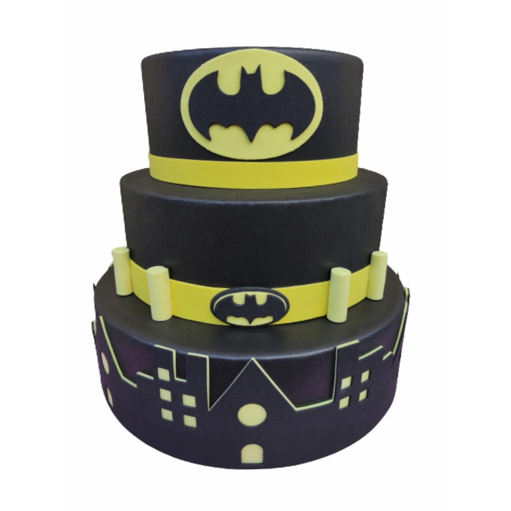 Bolo Fake Batman Dc Comics 3 Bases Maquete de Isopor Moldado No Eva Sem ...