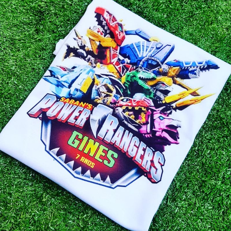 camiseta Power Ranger dino charger personalizada | Shopee Brasil