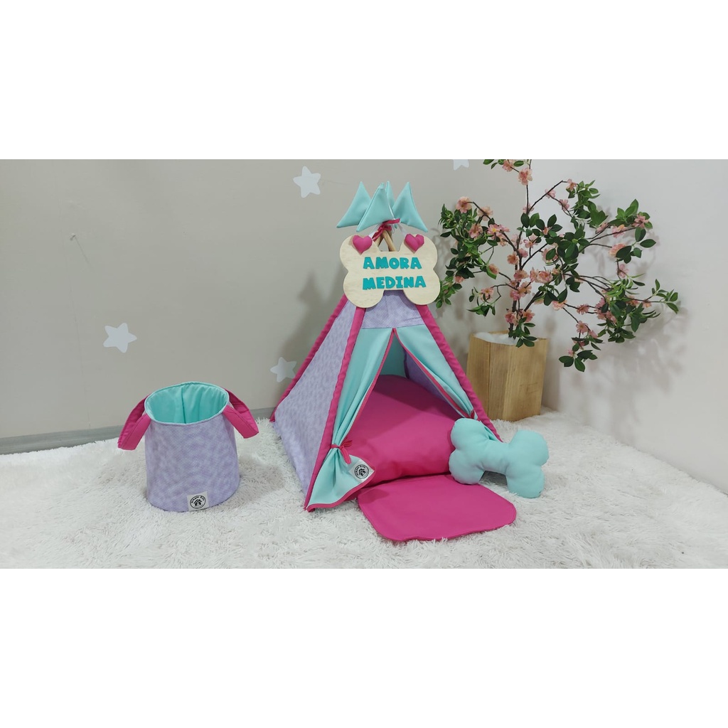 Caminha Cabana Pet Toca Oca Tenda Cama Cachorro Gato CãO | Shopee Brasil