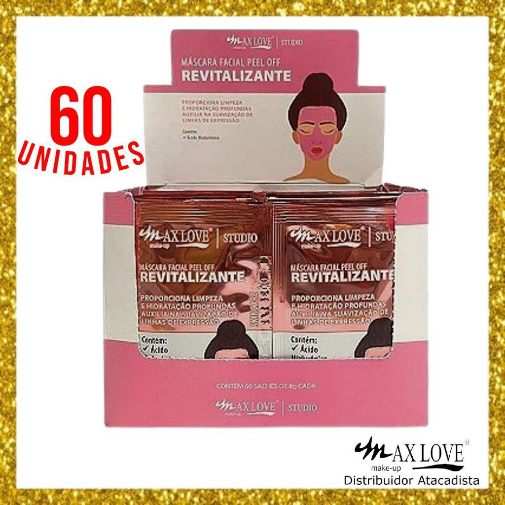 Máscara Facial Max Love Revitalizante Box com 60 Sachês 8g cada ...
