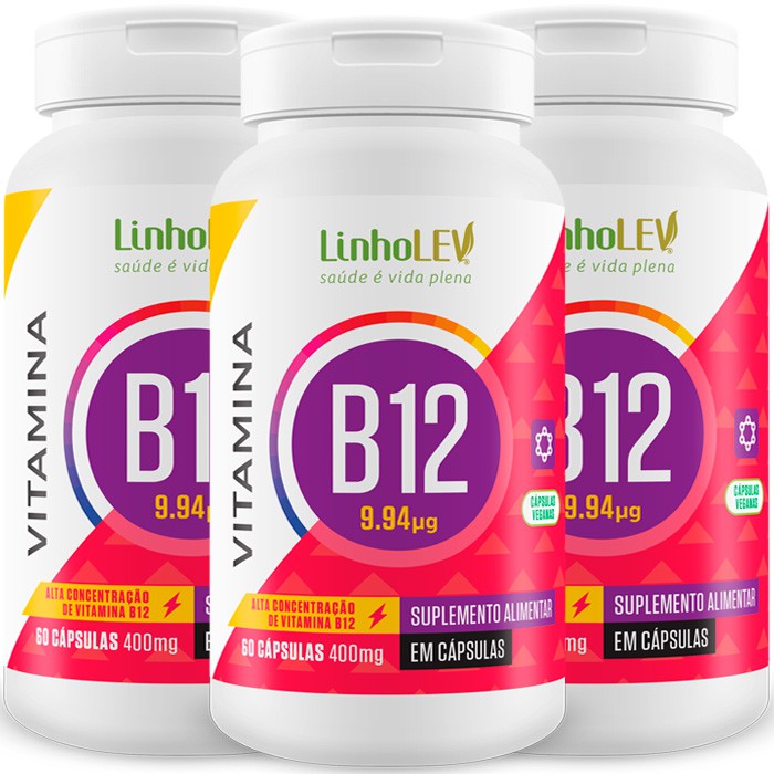 Vitamina B12 Concentrada Cobalamina 3 Frascos | Shopee Brasil