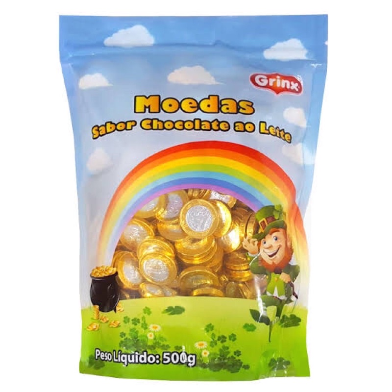 Moedas de Chocolate Grinx 500g | Shopee Brasil