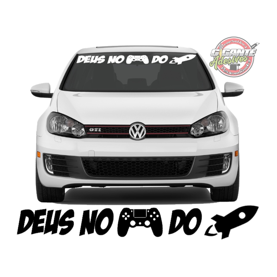 Adesivo Para-brisa Deus no Controle do Foguete Carro Rebaixado | Shopee Brasil