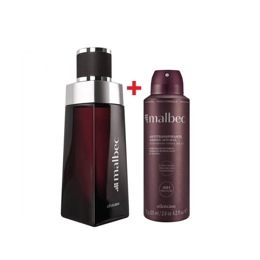 Malbec Colônia 100ml + Desodorante Antitranspirante 125ml | Shopee Brasil