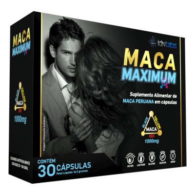 Maca Peruana - Maximum IDNLabs 1000mg c/30 Cápsulas | Shopee Brasil