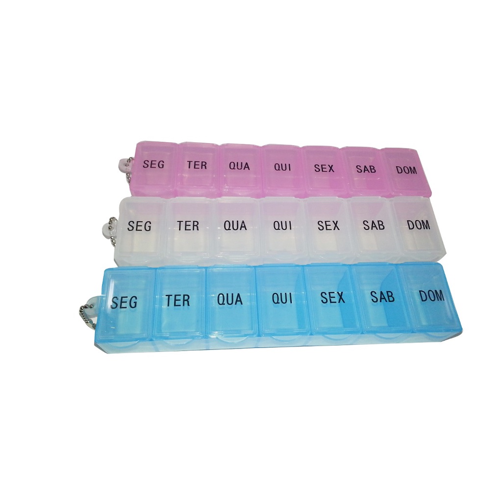 Porta Remedios Organizador Comprimidos Medicamento Semanal | Shopee Brasil