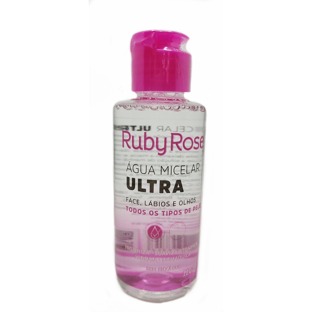 AGUA MICELAR ULTRA RUBY ROSE LIMPEZA PROFUNDA DO ROSTO PROFESSIONAL ...