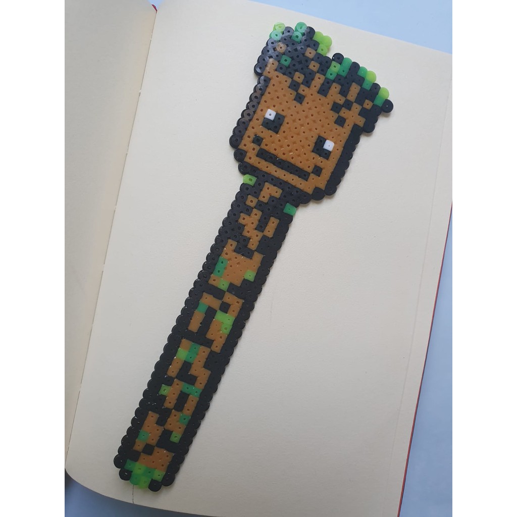Marca Página Marvel em pixel art | GROOT | Shopee Brasil