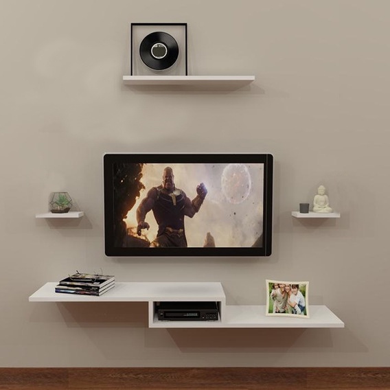 Prateleira, Painel Televisão, Nichos, Rack, Prateleiras ou Estante Tv ...