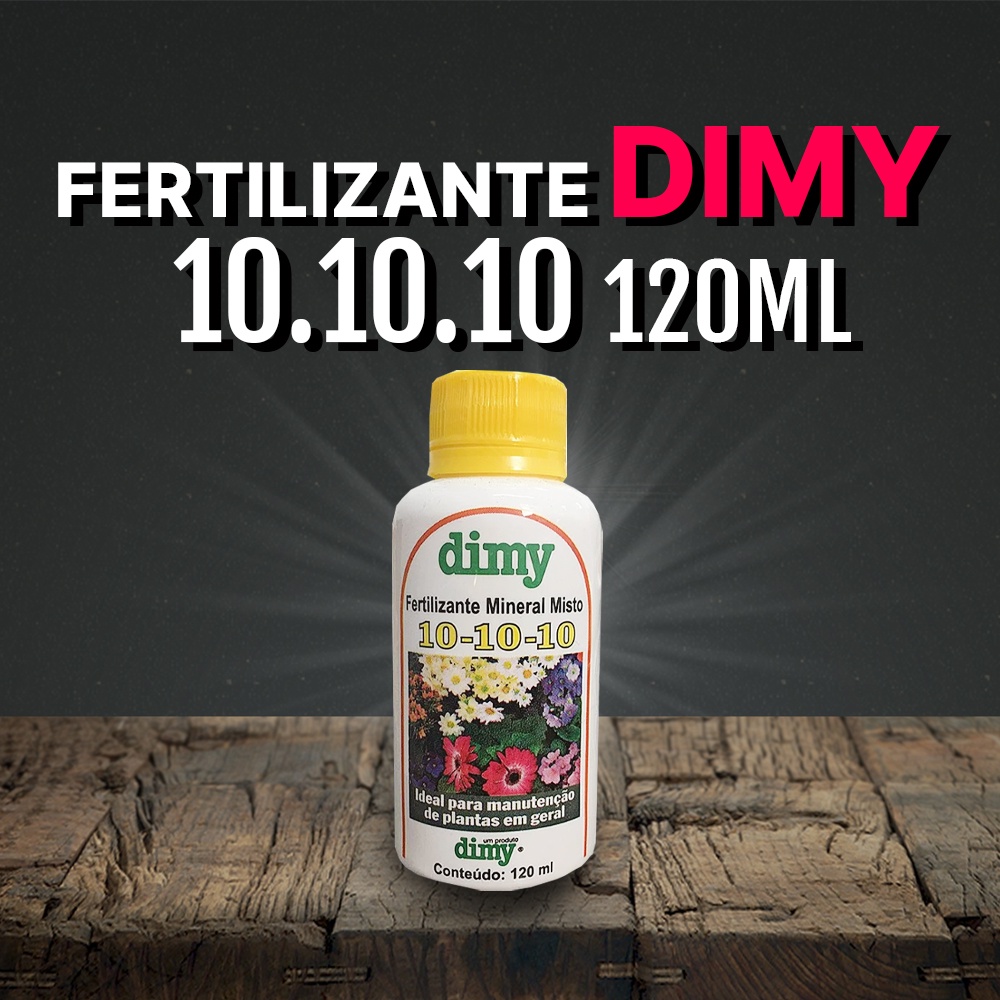 Fertilizante Dimy 10-10-10 120ml - Ideal para manutenção de plantas em ...