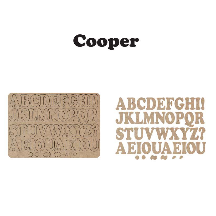 Kit 10 Cartela letras alfabeto e sinais mdf letra 2 cm cooper | Shopee ...