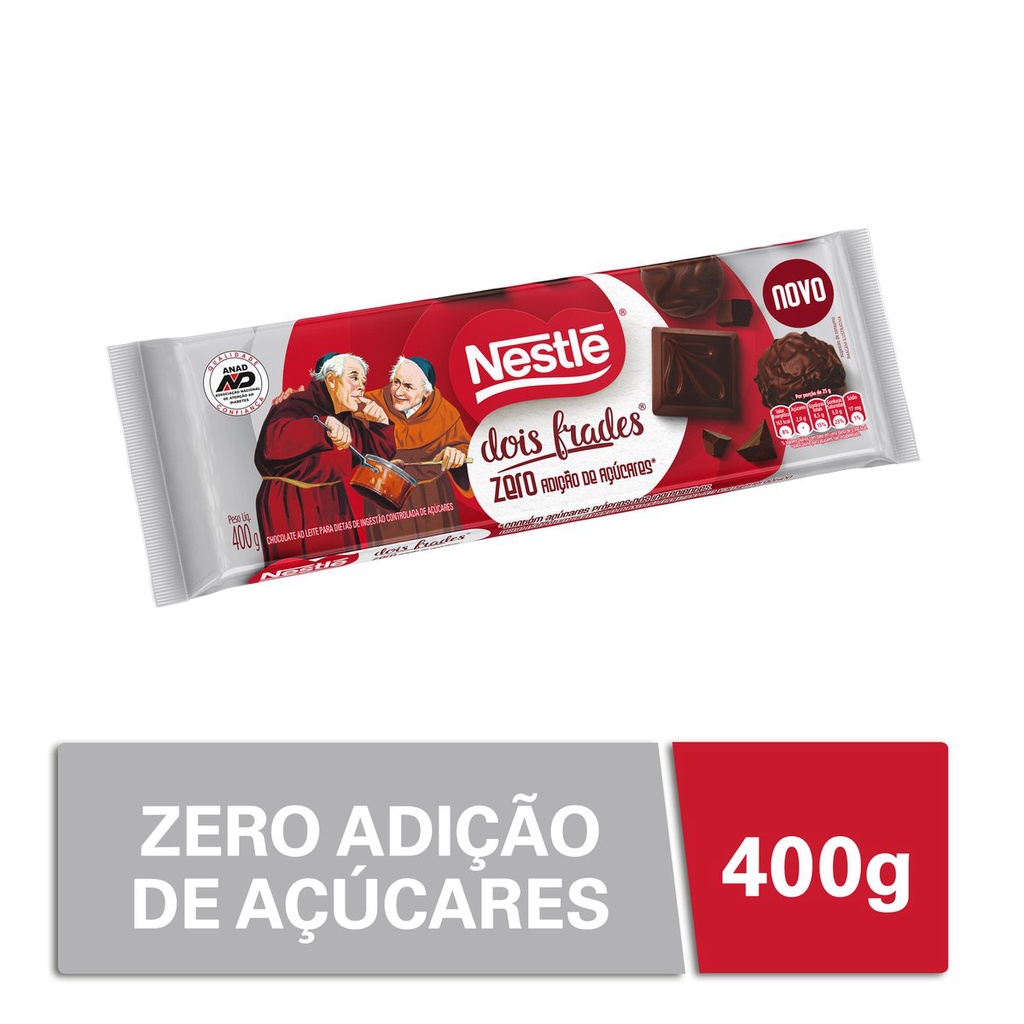 Chocolate para Cobertura Nestlé Zero Açúcar 400g | Shopee Brasil