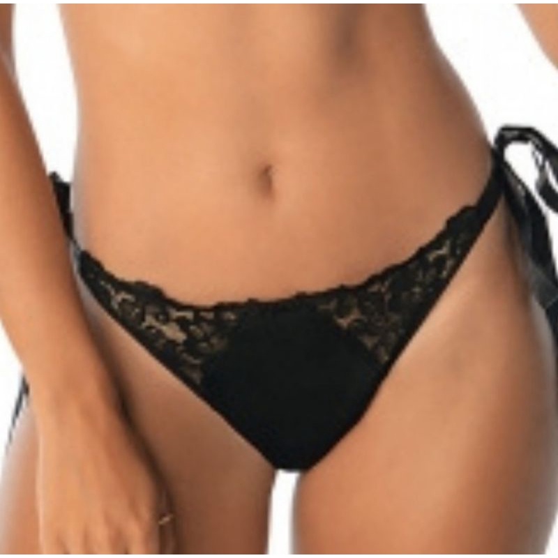 Calcinha Fio Dental Sexy Preto Bijú Demillus Tamanho Único Shopee Brasil