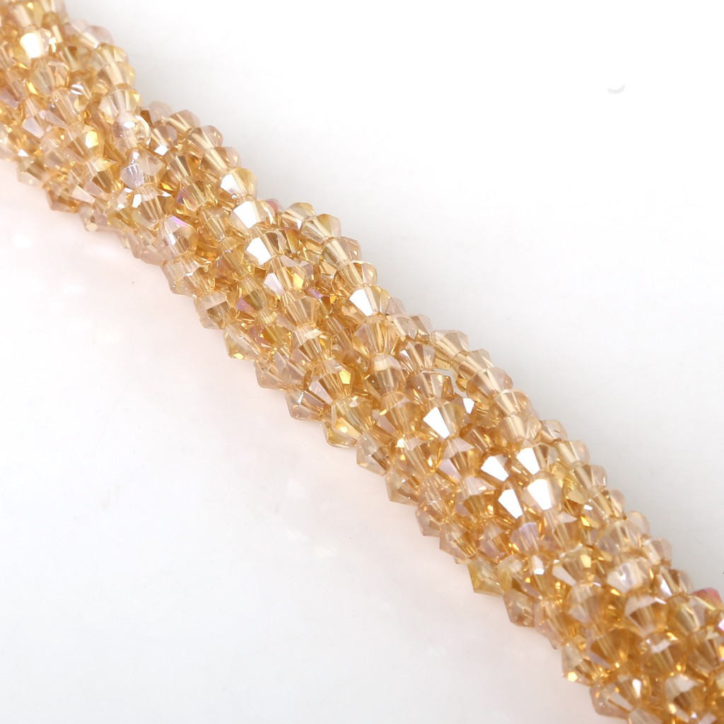 (90Pcs + 4mm) Crystal Bead.Ready Stock.Bicone Glass Bead.para Beading ...