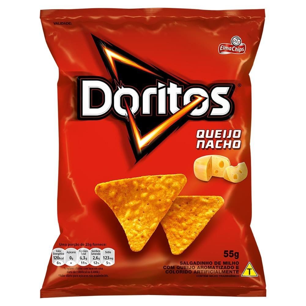 Doritos Queijo Salgadinho - Doritos Queijo Nachos 76g - Elma Chips ...