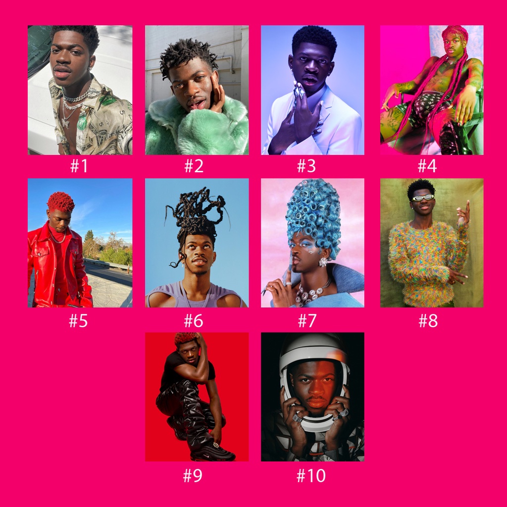 Lil Nas X - Pack 01 - Photocard/Polaroid/A5/A4 (Leia a descrição ...