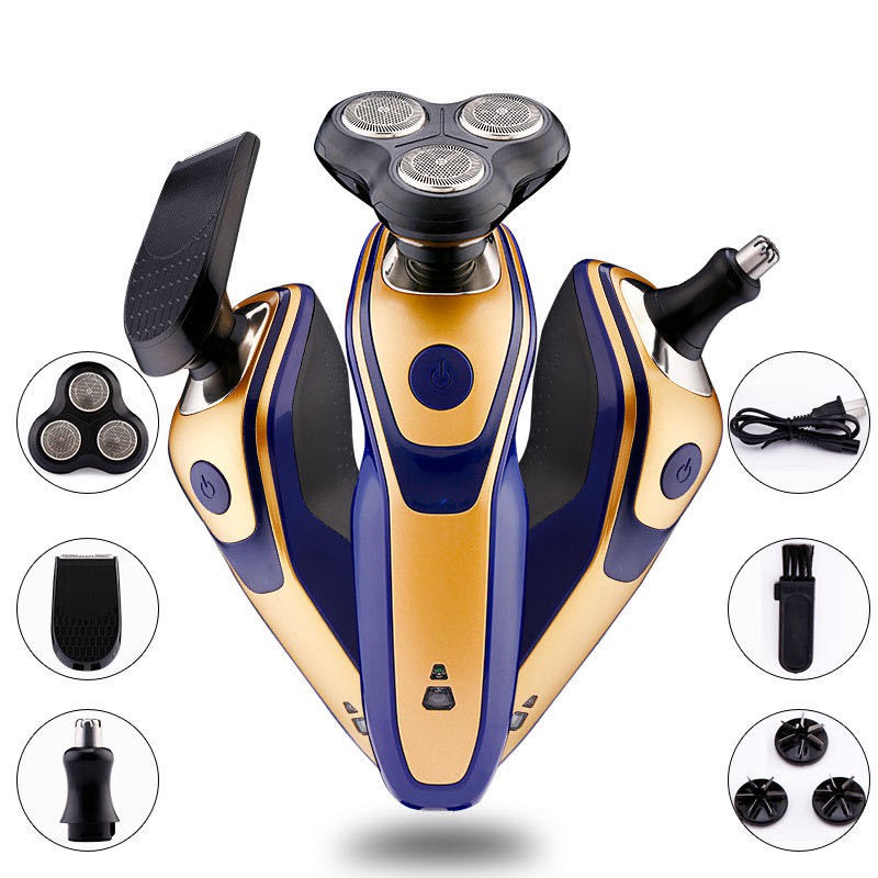 Barbeador elétrico 3 em 1 masculino / barbeador elétrico / aparelho de ...
