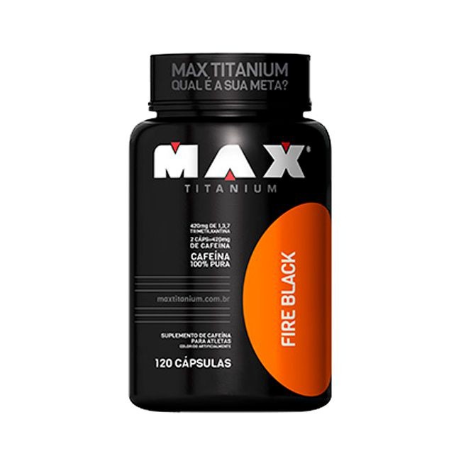 Termogênico max titanium Ultimate Fire Black - 60 Cápsulas - Max ...