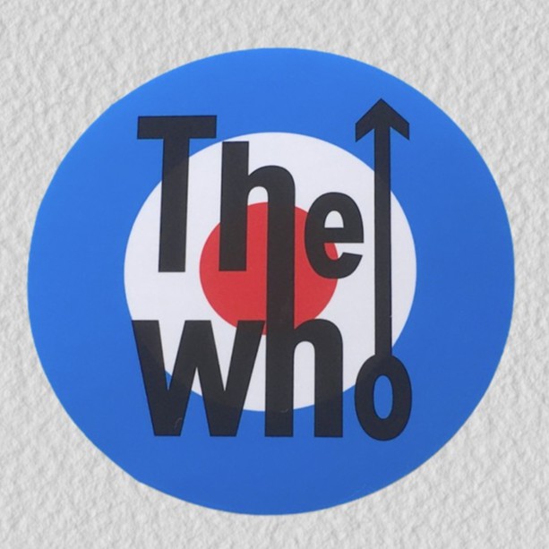 The Who - Sticker redondo da banda com o símbolo MOD ( 6,4cm de ...