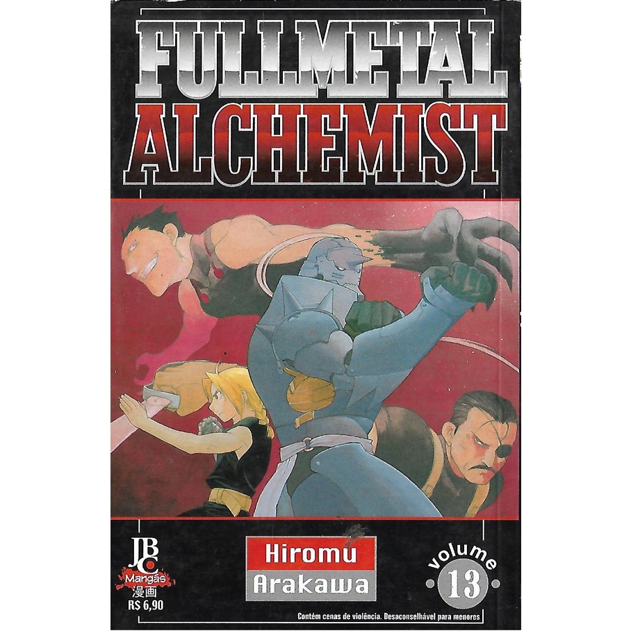 Mangá Fullmetal Alchemist Volume 13 (1ª EDIÇÃO BRASILEIRA JBC) | Shopee ...