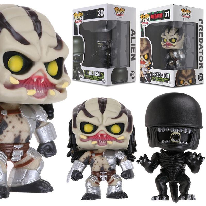 Funko Pop Filmes Alien # 30 E Predator # 31 Vinil Figura Alien Chaveiro ...