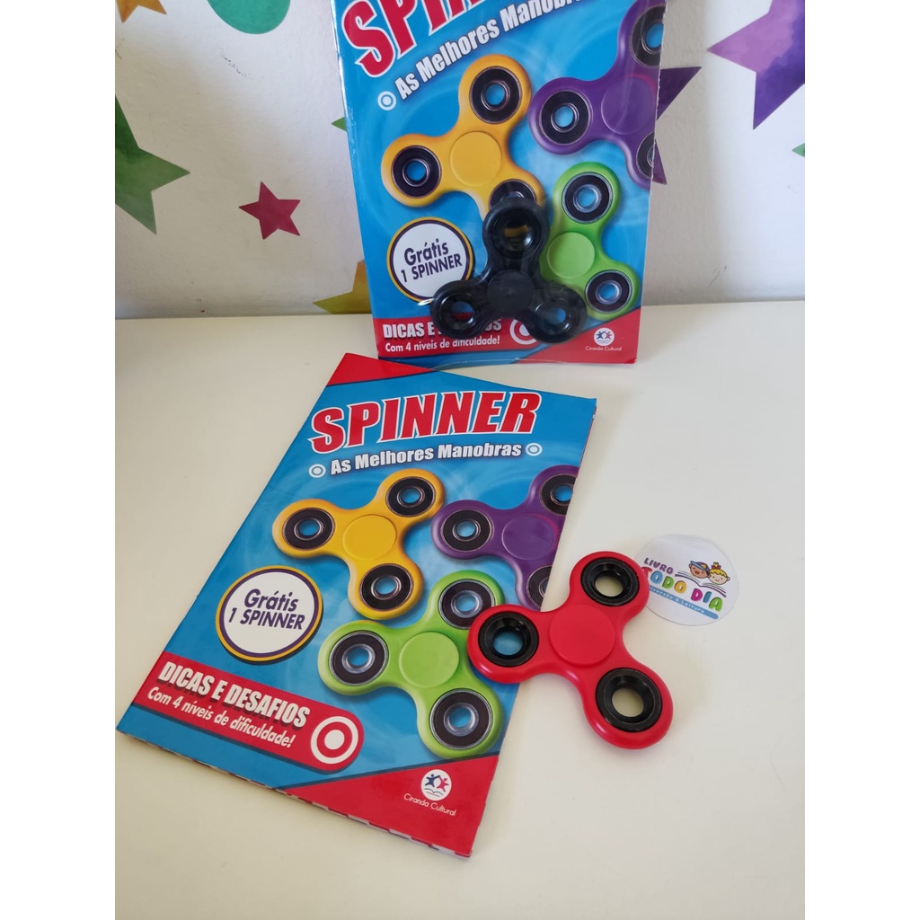 Livro + brinquedo SPINNER- | Shopee Brasil