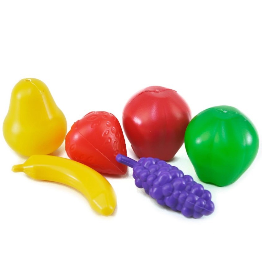 Kit Frutas de Plástico 6 Peças | Shopee Brasil