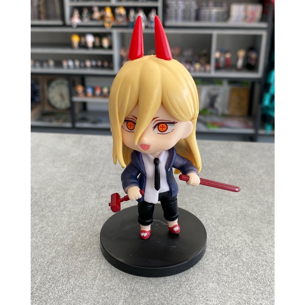 Chainsaw Man Figure miniatura 10/12cm Denji Power Anime Chibi | Shopee ...