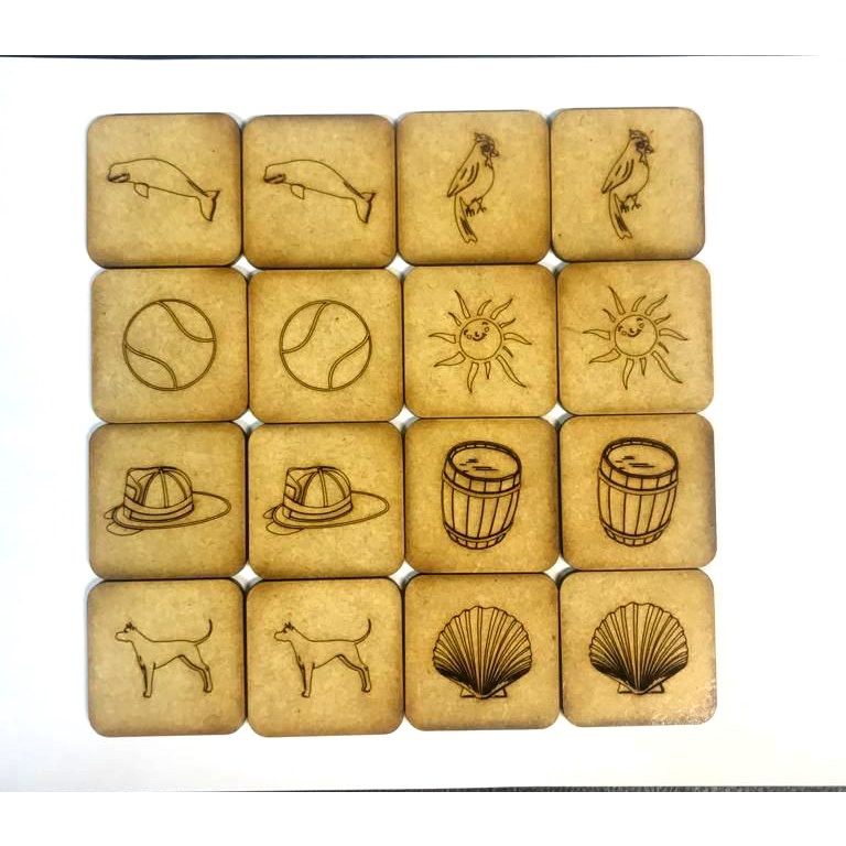 Jogo Da Memória Em MDF | Shopee Brasil