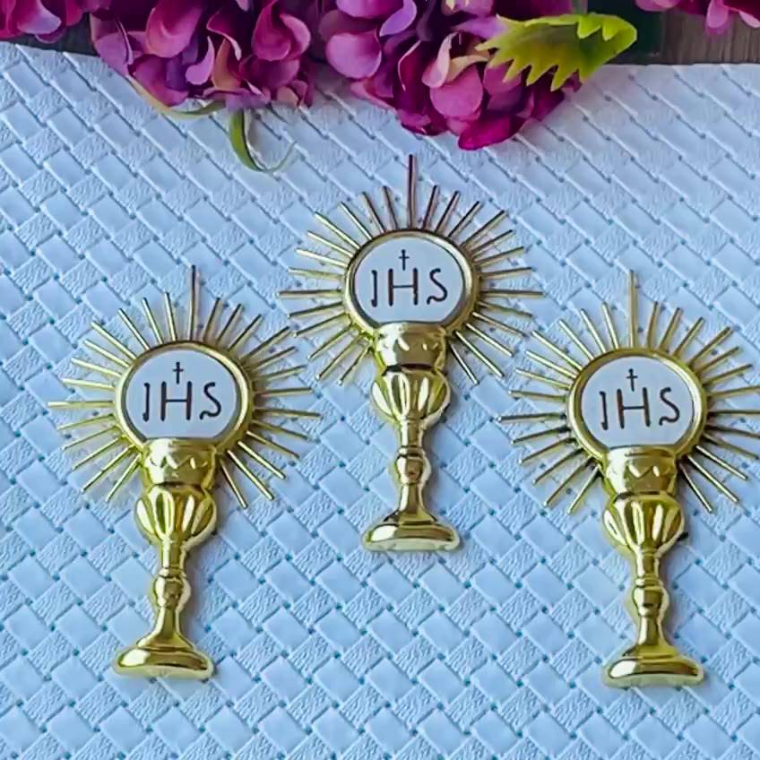 Aplique Ostensório Primeira Comunhão - Eucaristia - "Corpus Christi ...