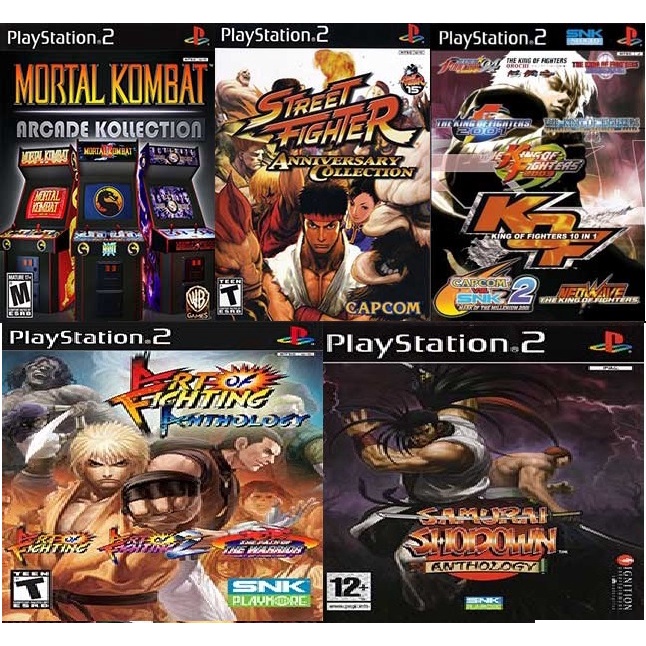 5 JOGOS PS2 Mk Sf Kof Samurai | Shopee Brasil