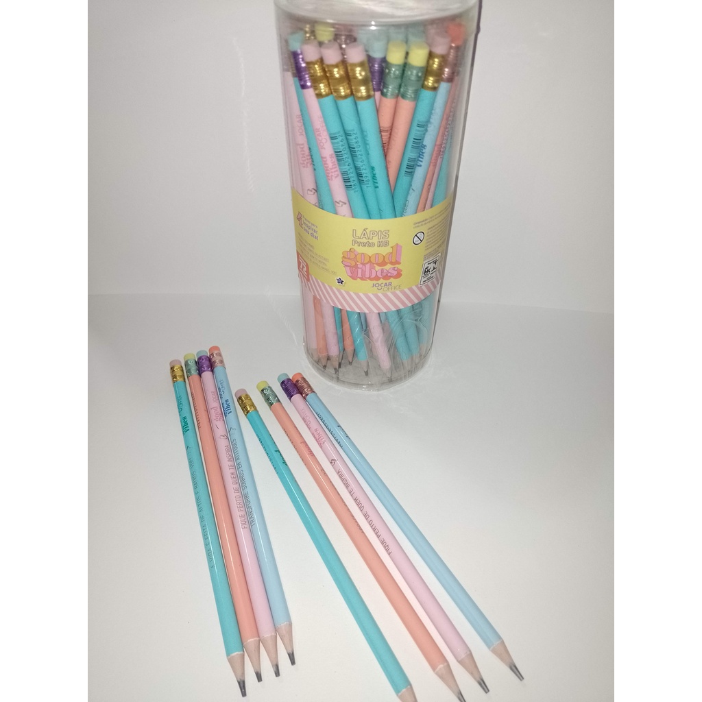 LAPIS GRAFITE HB Good Vibes- Leo&Leo | Shopee Brasil