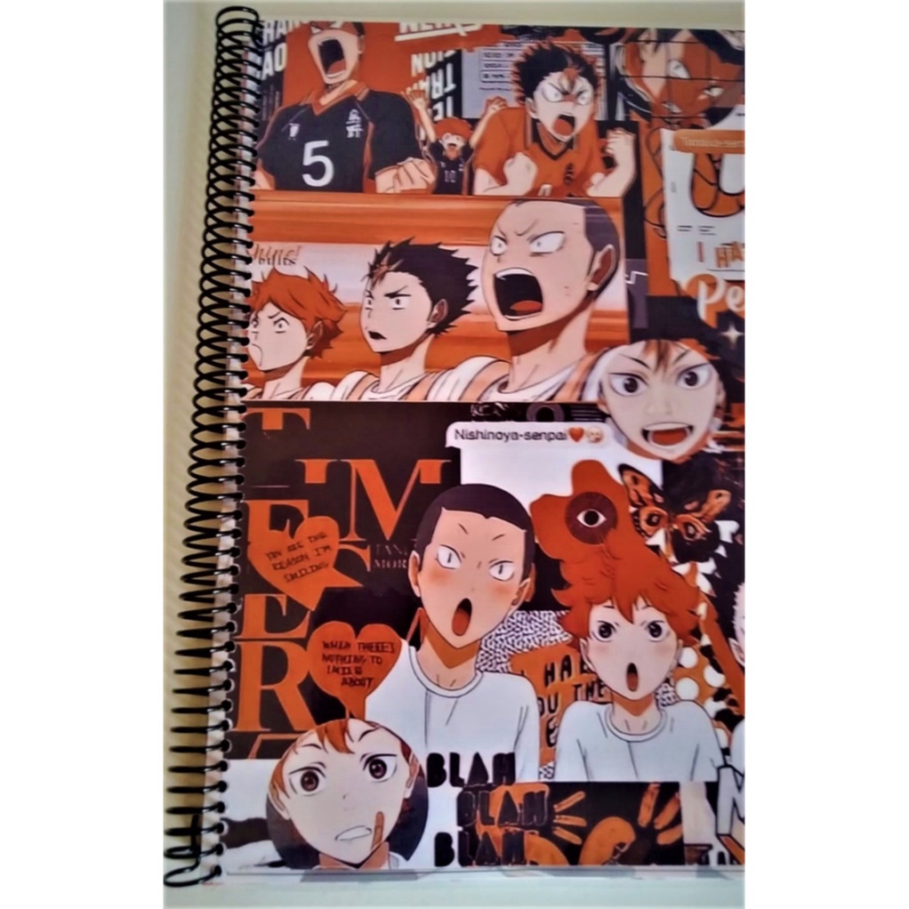 Caderno Universitario Personalizavel do Anime Haikyuu!! | Shopee Brasil