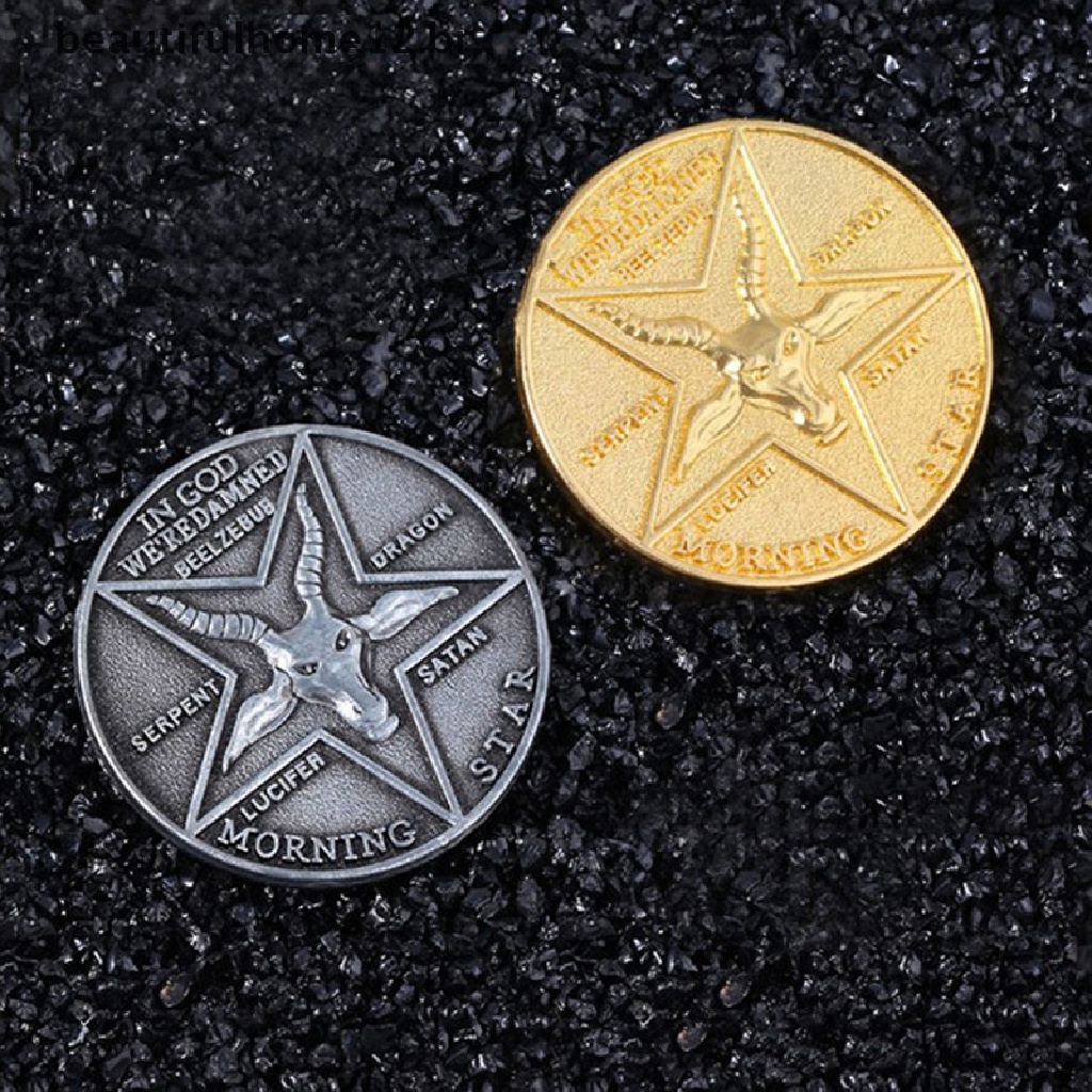 Crachá Lúcifer Morningstar Satanic Pentecost Badge Coin Show Cosplay ...