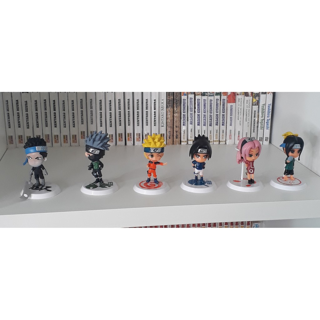 6 Peças Naruto Clássico (Naruto, Sasuke, Sakura, Kakashi, Zabuza e Haku ...