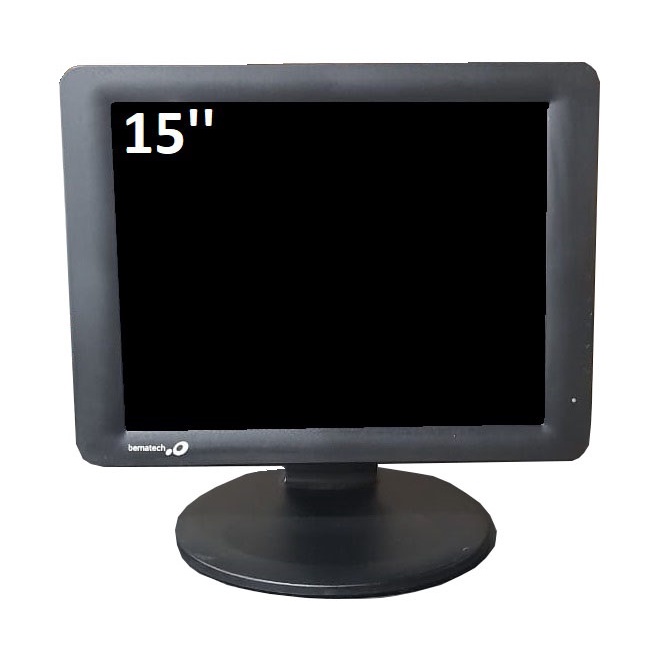 Monitor Touch Bematech BT15XX LCD 15 " preto | Shopee Brasil