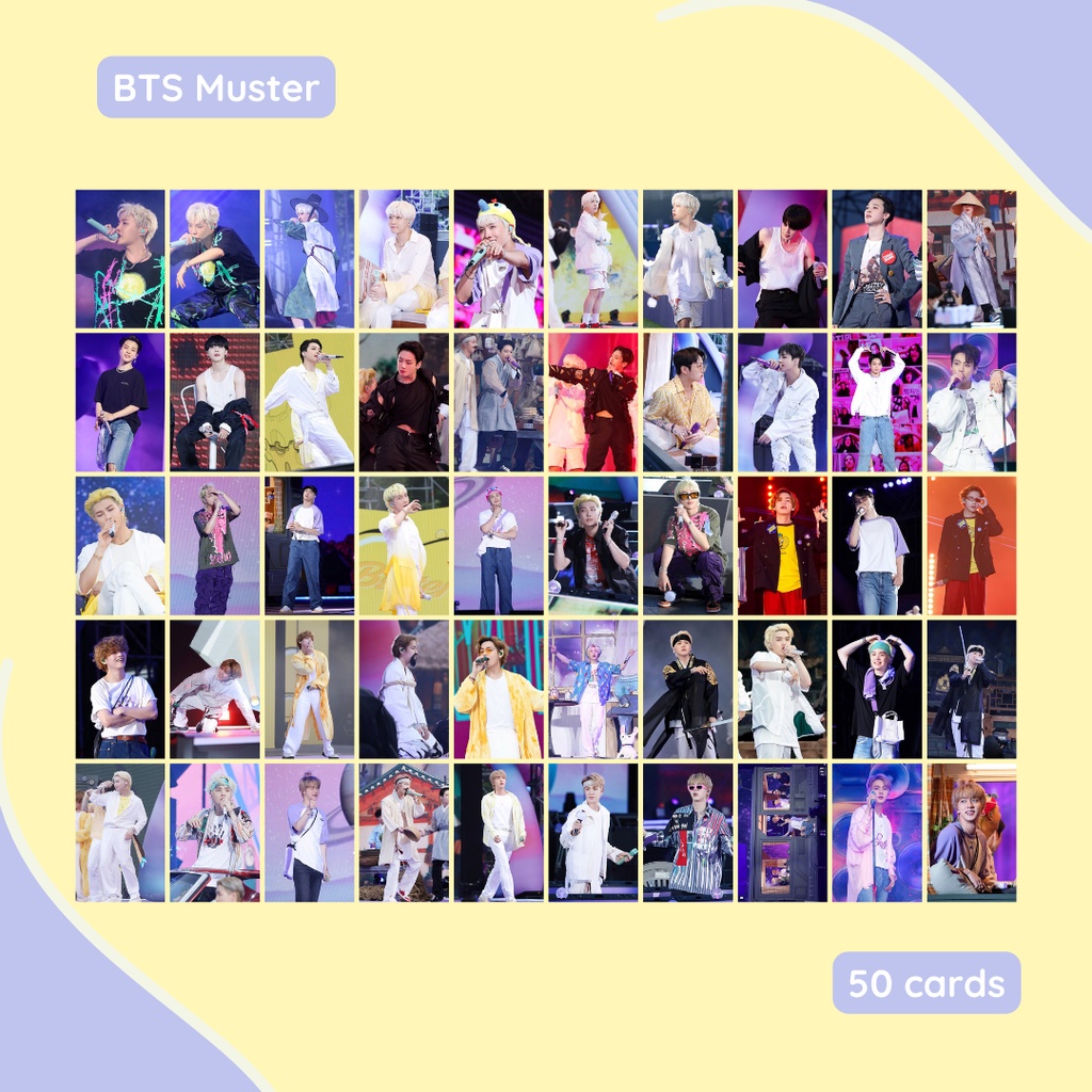 kIT BTS Muster, 50 cards KPOP | Shopee Brasil