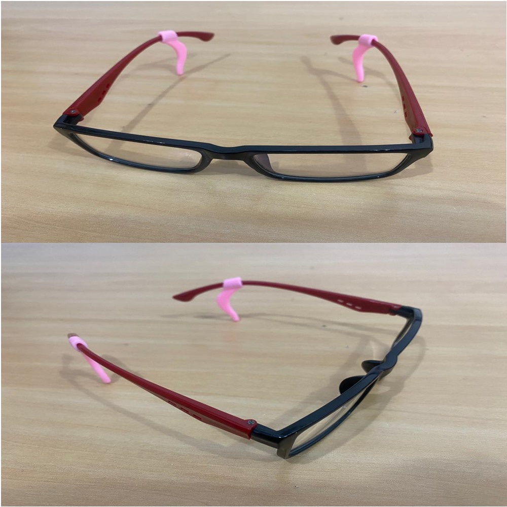 Òculos Anti-luz Azul+1 Par De Trava Orelha Rosa Claro | Shopee Brasil