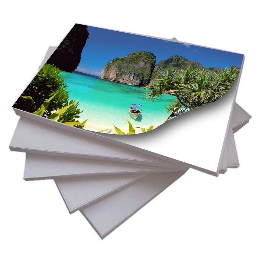 Papel Fotográfico Adesivo Glossy Brilhante A4 130g 20 Folhas | Shopee Brasil