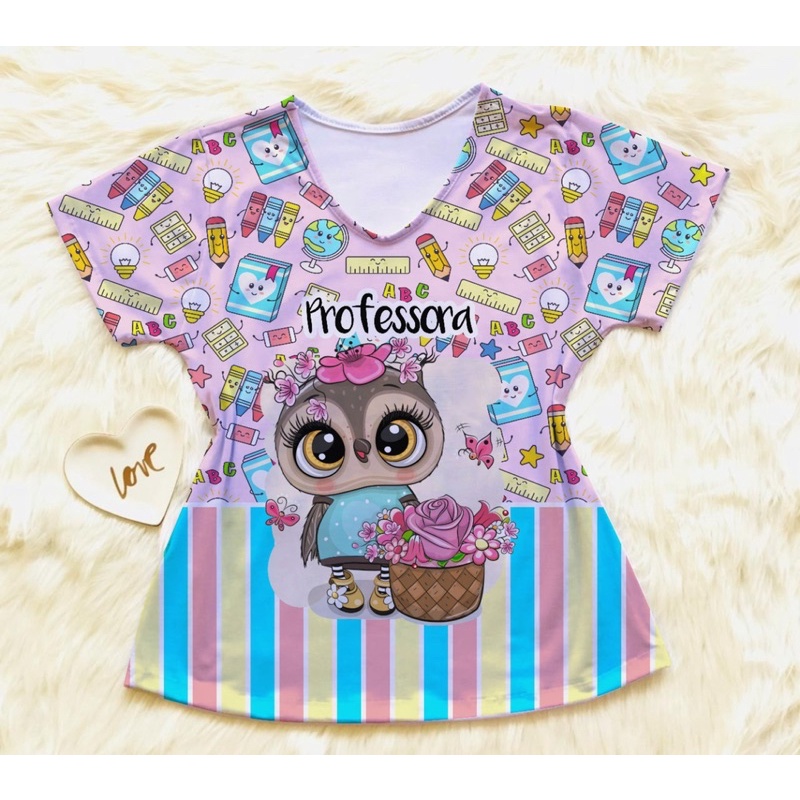 Camisetas Profissões Professora/ed.infantil | Shopee Brasil