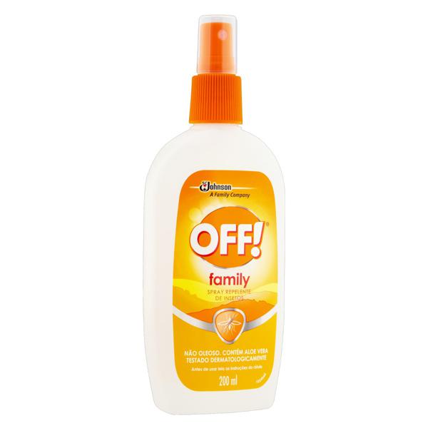 Repelente Insetos Off! Spray Family 200ml Com Aloe Vera | Shopee Brasil