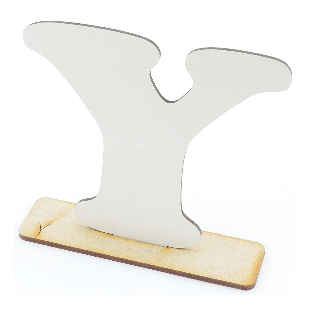Letra de Mesa em MDF Branco 10cm de Altura 1 Unidade - Y | Shopee Brasil
