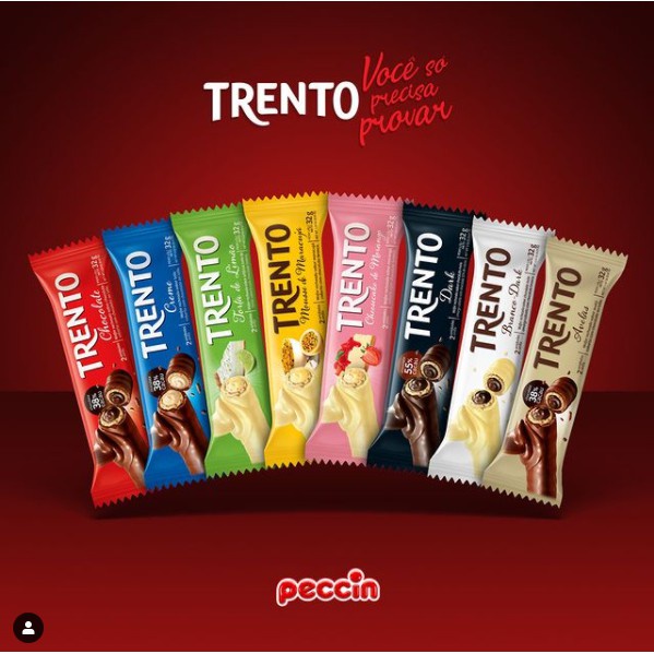 Chocolate Trento Peccin 32g | Shopee Brasil