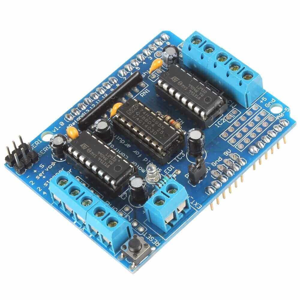 Motor Shield L293D - Driver Ponte H para Arduino | Shopee Brasil