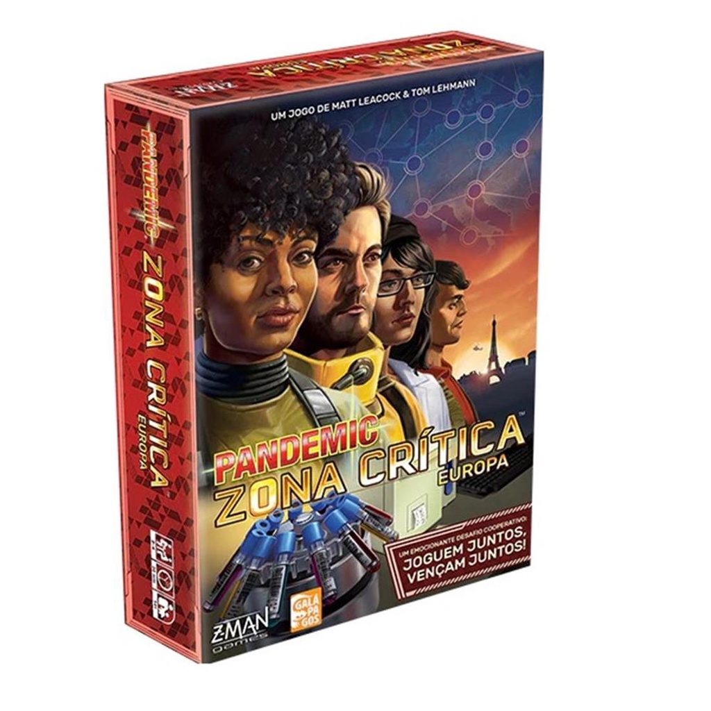 Pandemic Zona Critica Europa - Jogo de Tabuleiro - Galapagos ( Lacrado ...