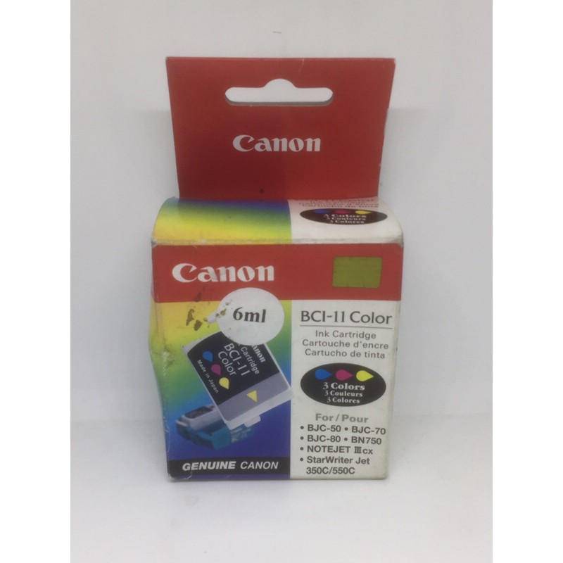CARTUCHO CANON BCI-11 COLOR ORIGINAL LACRADO VENCIDO PACK COM 3 CARTUCHOS | Shopee Brasil